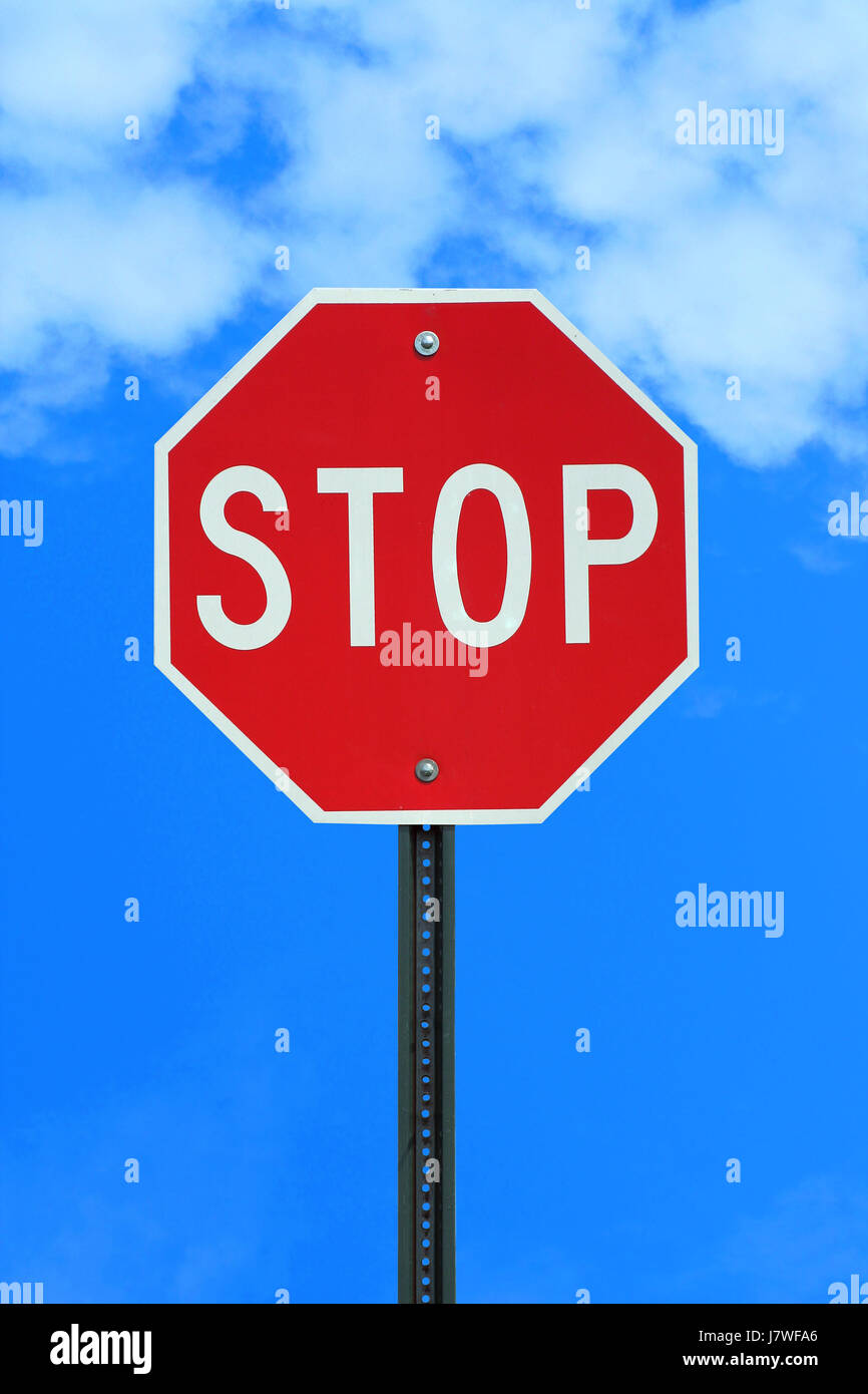 sign signal blue cloud traffic sign clouds stop sign firmament sky ...