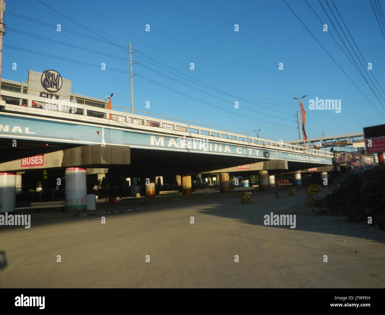 This image depicts the SM City Marikina Flyover, a key infrastructure ...