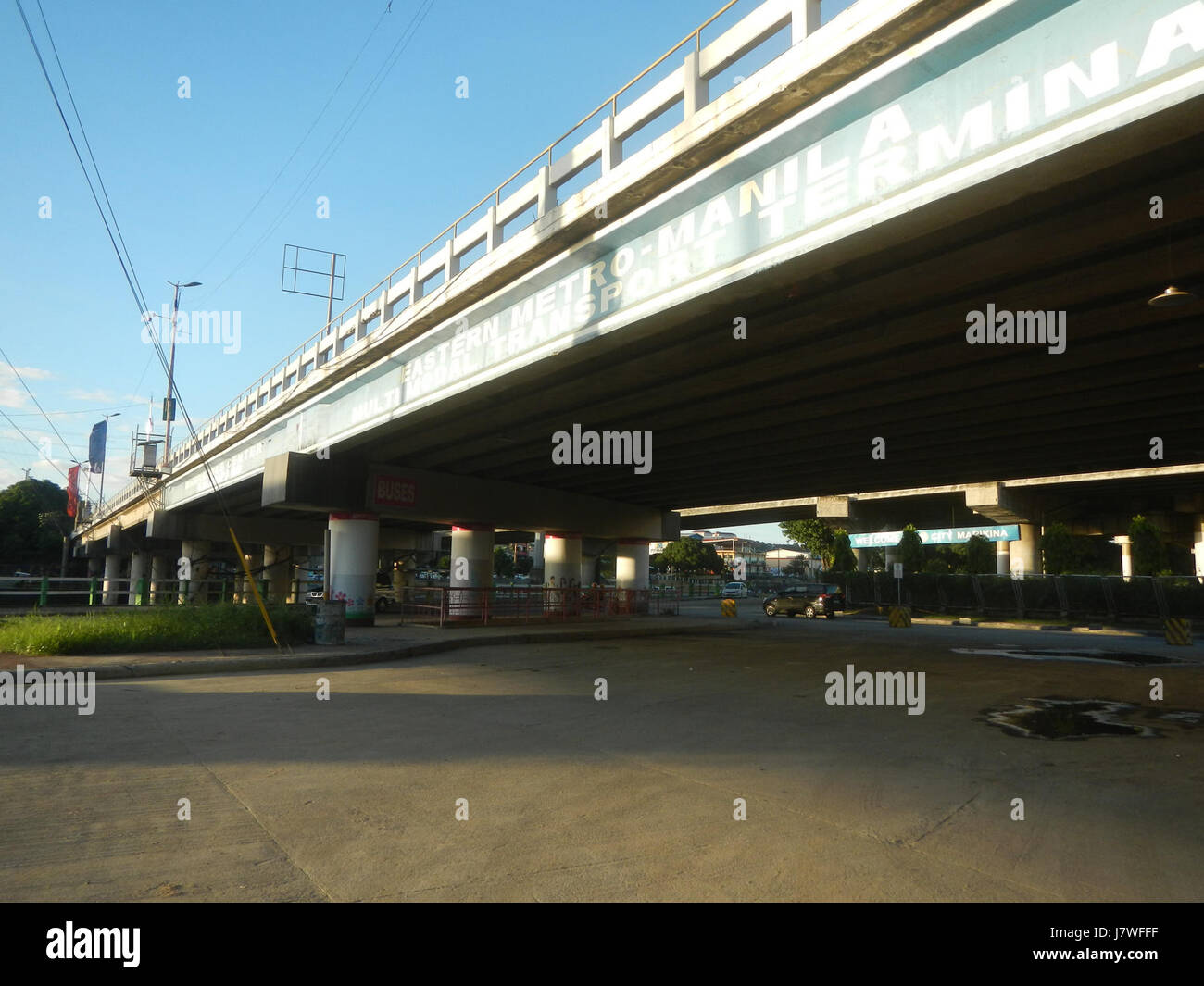 0989 SM City Marikina Flyover Marcos Bridge Highway River LRT Line 18 ...
