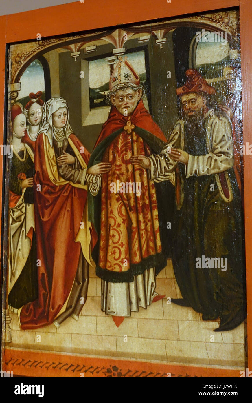 Altarpiece with two wings, by the Meister der Braunschweiger ...
