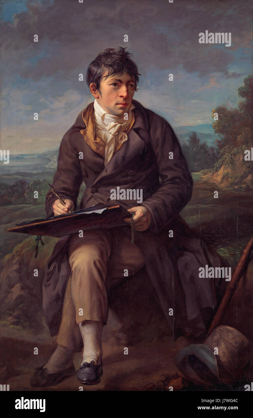 This portrait of Carl Anton Graff by Anton Graff exemplifies the artist's style of detailed and ...