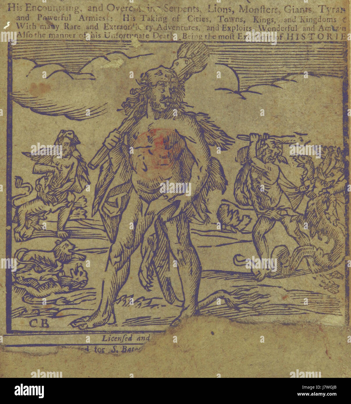 The famous 1710 frontispiece, depicting Hercules, is a notable piece of ...