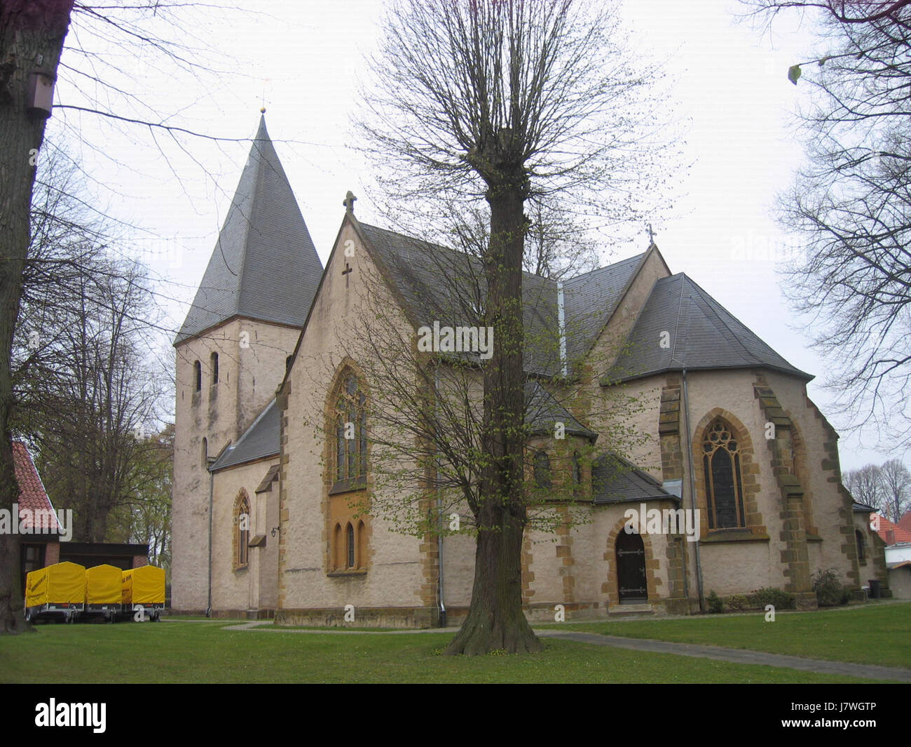 This image from April 20, 2010, captures a scene in Spenge, Germany ...