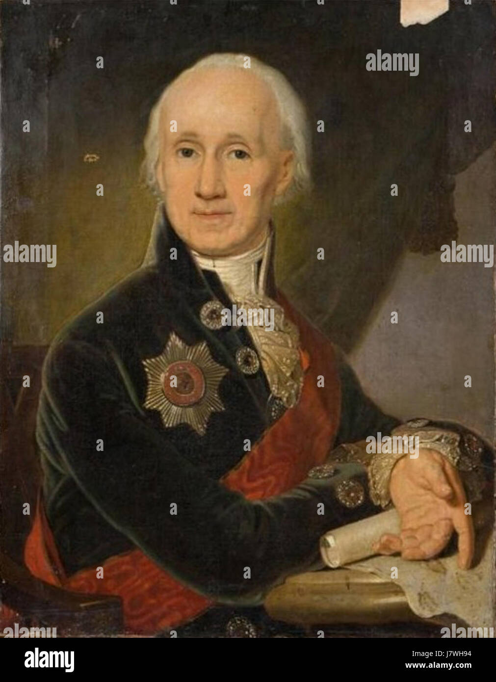 This portrait by Andrey Borovikovsky depicts a member of the Demidov ...