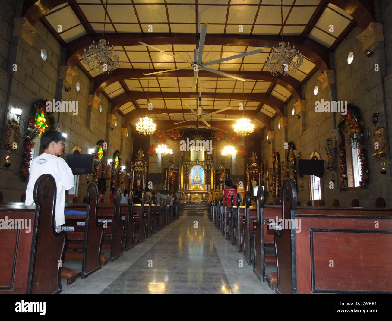 09918 Interior of the Our Lady of the Rosary Church Makinabang Baliuag ...