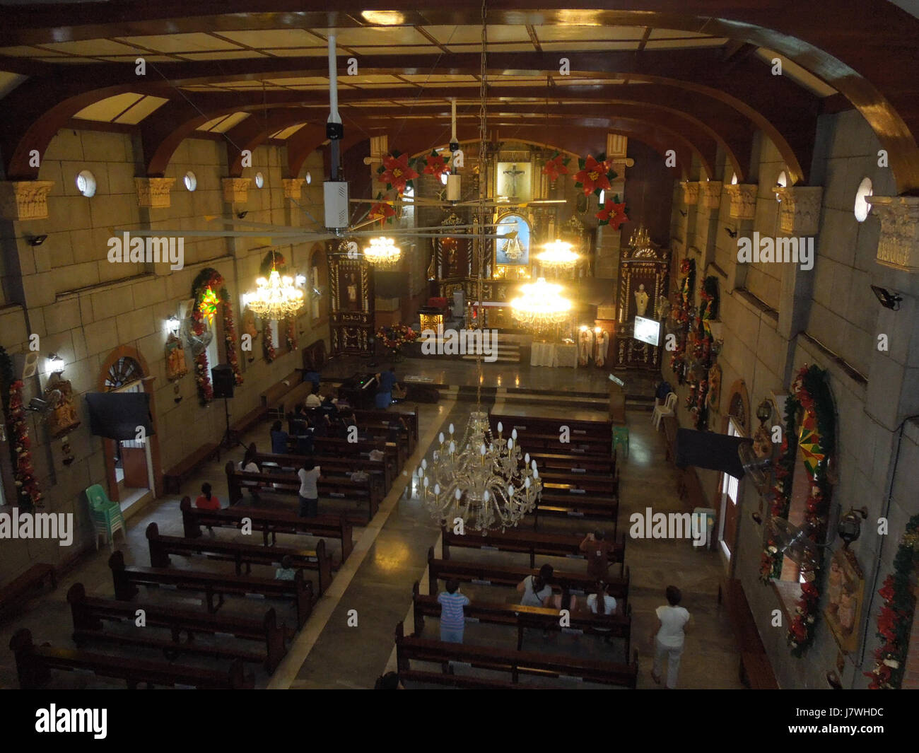 09918 Interior of the Our Lady of the Rosary Church Makinabang Baliuag ...