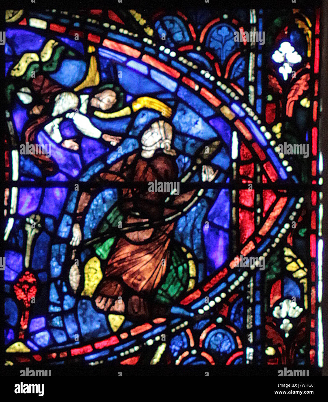 An image of the Chartres Cathedral, located in France, focusing on its ...