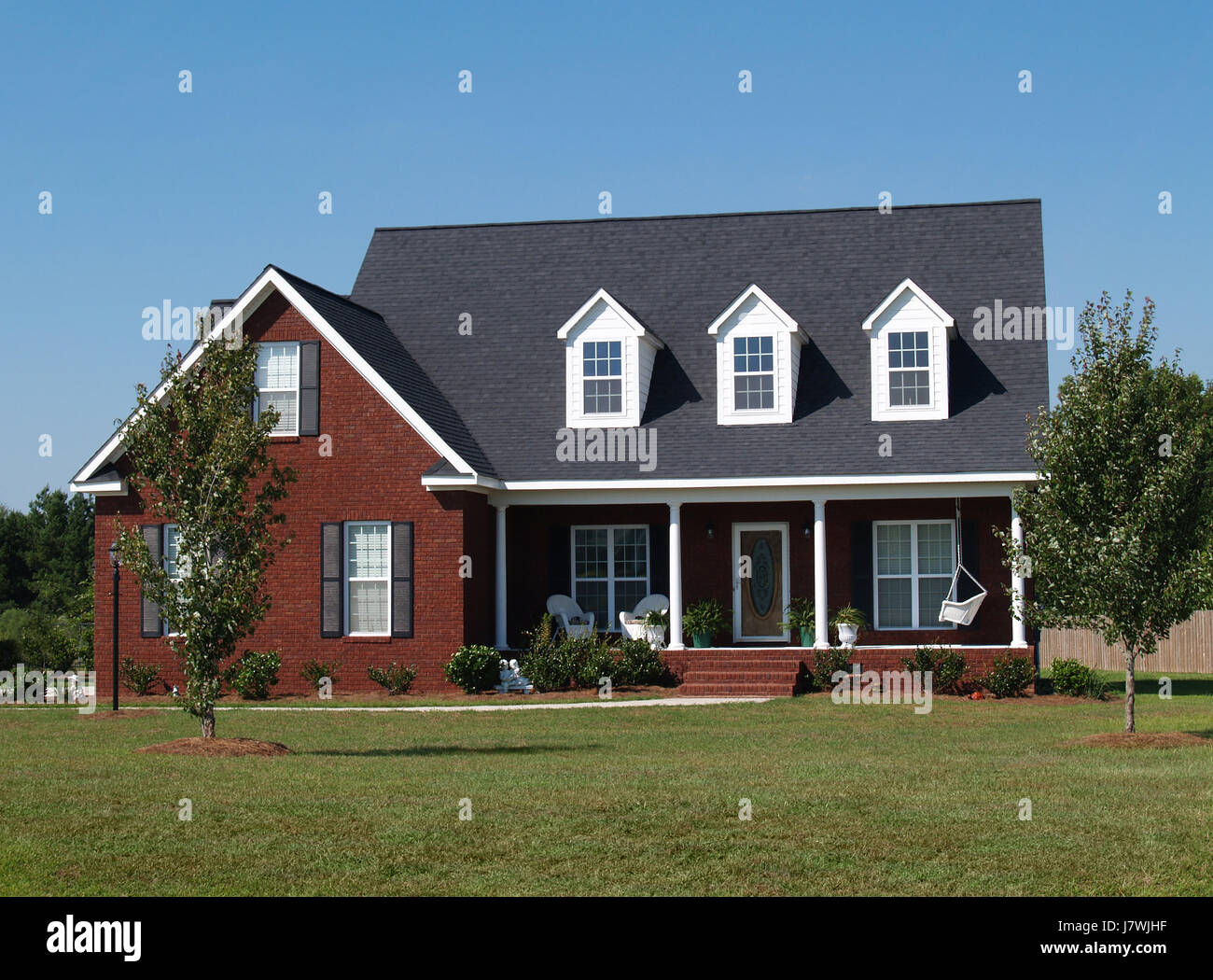 house building small tiny little short outside brick exterior home ...
