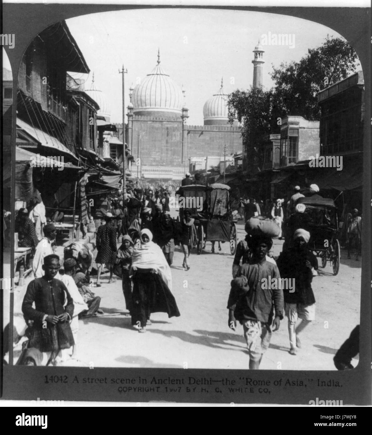 India old delhi delhi Black and White Stock Photos & Images - Alamy