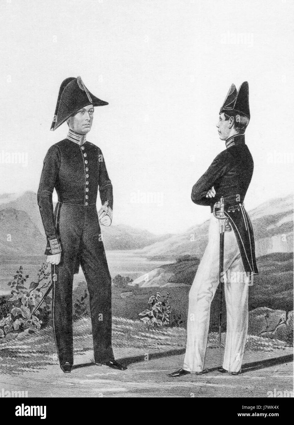 Illustrations from a 1040 book showing the historical clothing and ...