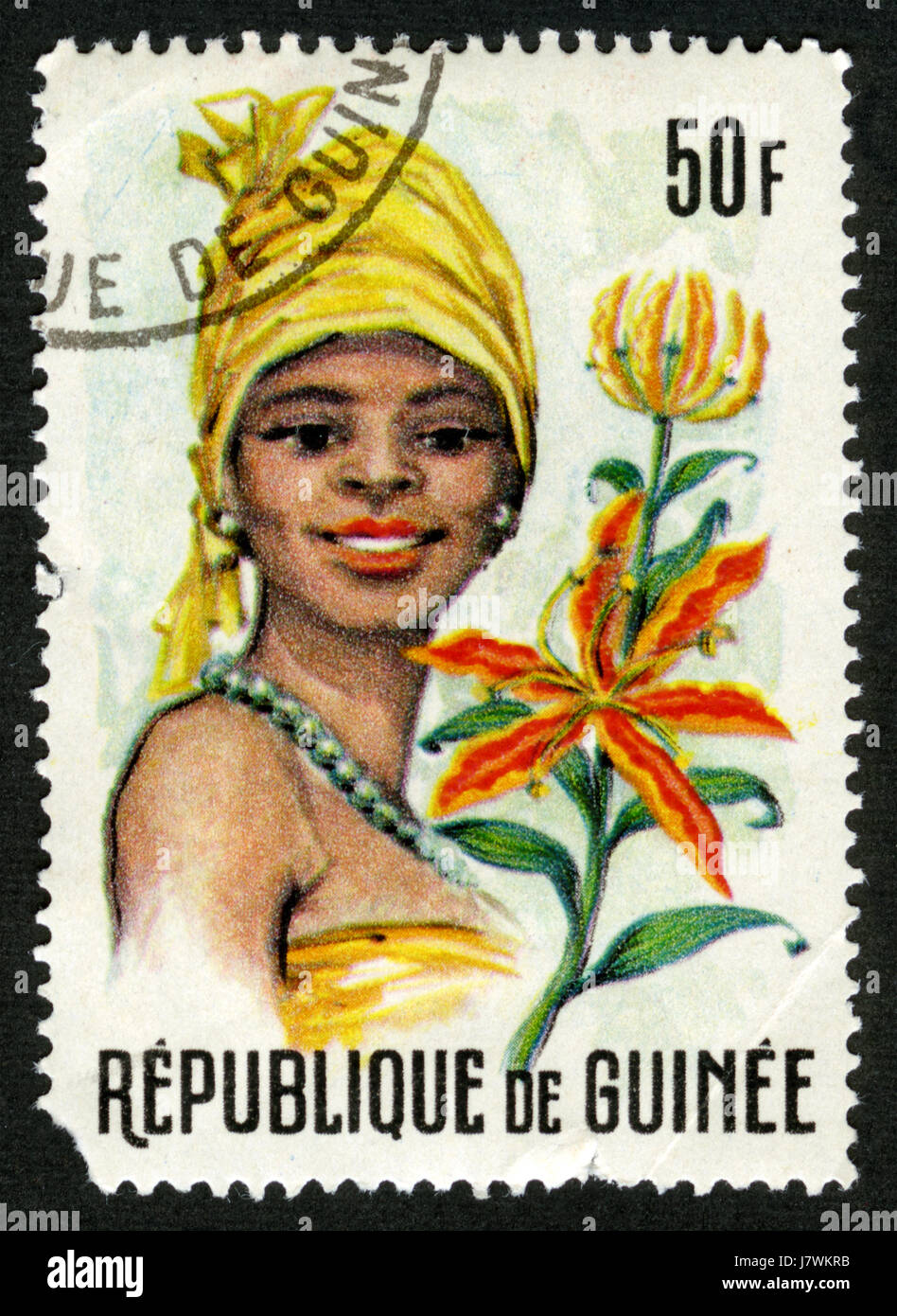 Postage stamp Guinea, woman Stock Photo - Alamy Postage stamp Guinea, woman Stock Photo - Alamy