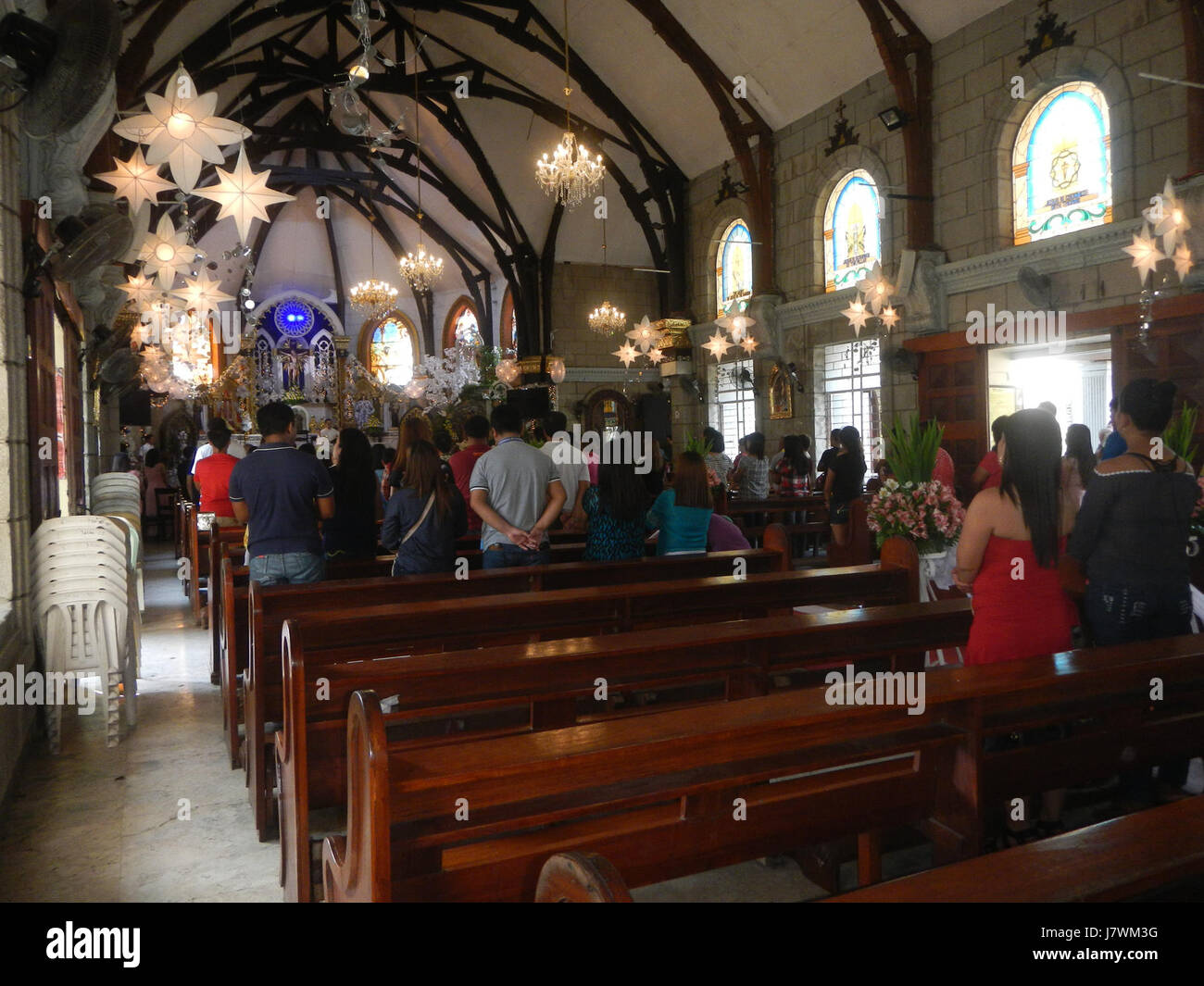 The wedding at Saint Ildephonsus of Toledo Church in San Ildefonso ...