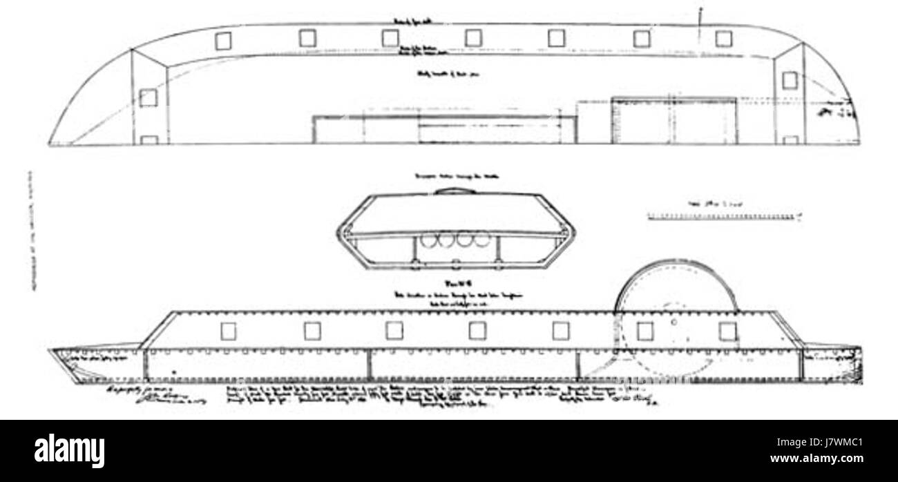 This plan details the design of a City class ironclad, a type of ...