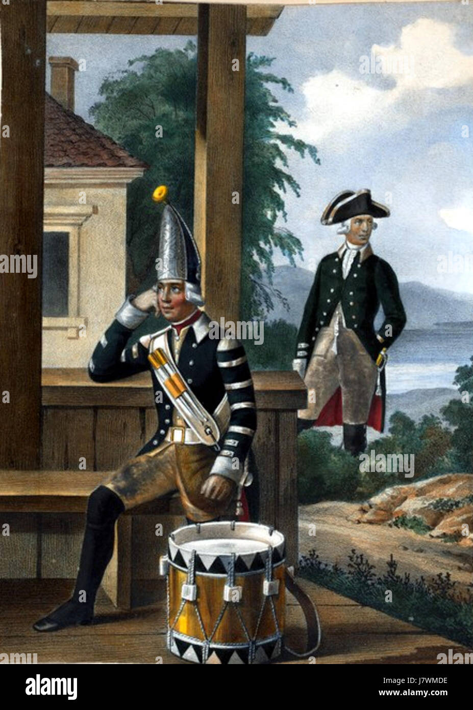 This book features detailed illustrations depicting the uniforms ...