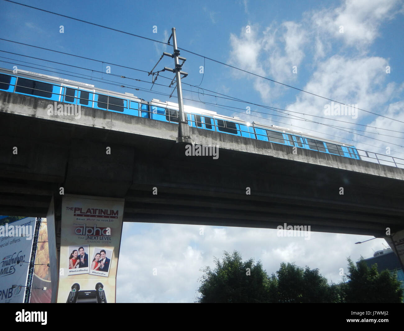 09967 North Avenue MRT Station EDSA Metro Rail Transit Line 15 LRVs ...
