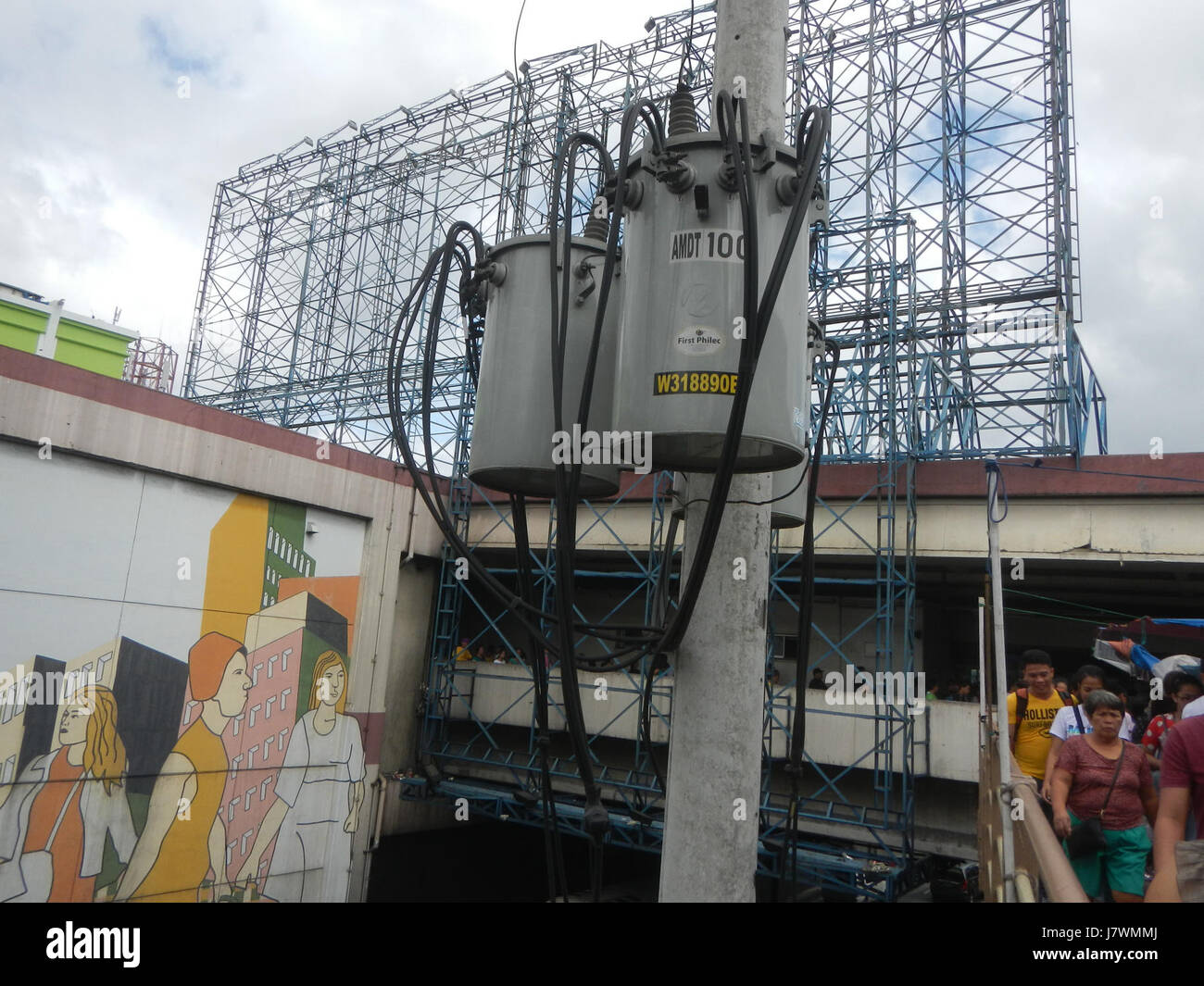 The Rotunda pedestrian footbridge, located in an urban area, is a key ...