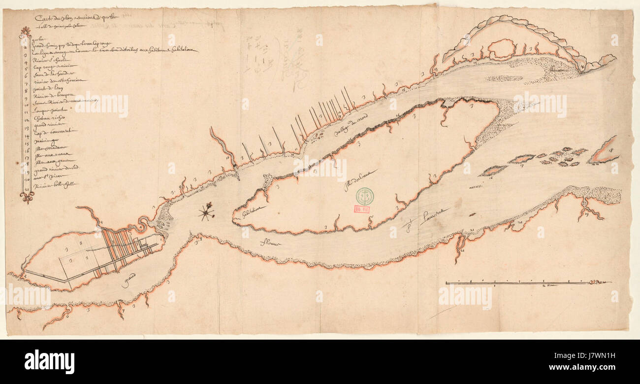 The 'Carte du plan et environs de Quebec' is a historical map depicting ...