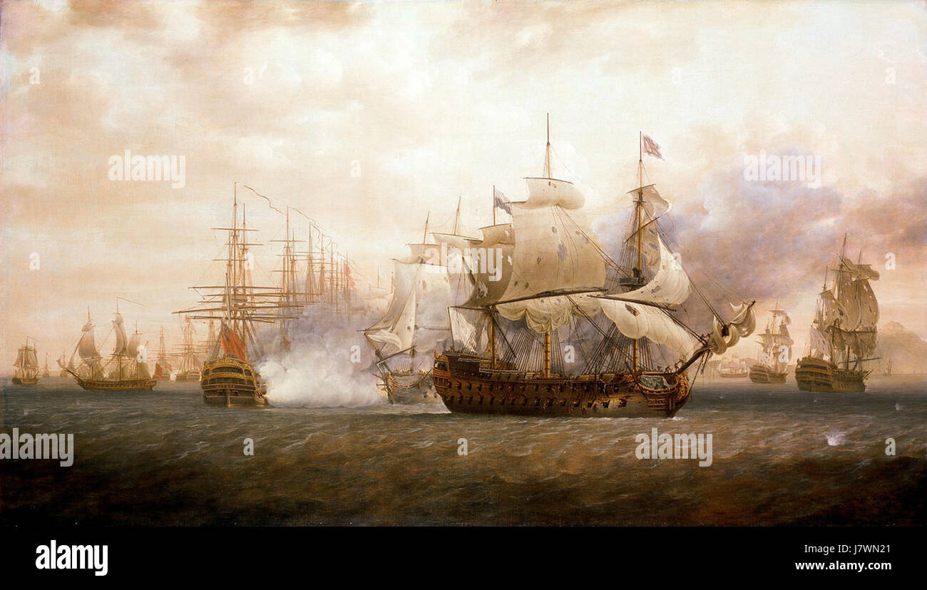 Battle of Frigate Bay Stock Photo - Alamy