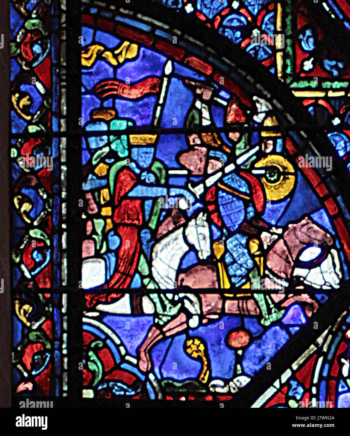 The Chartres Cathedral, located in France, is renowned for its stunning ...