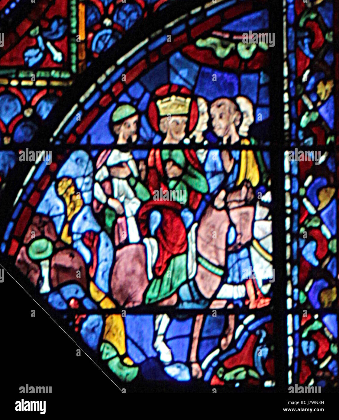 Image of Chartres Cathedral, located in Chartres, France, a famous ...