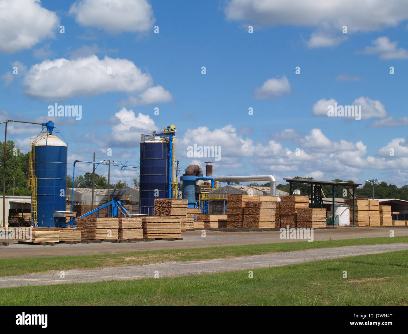 cut timber logging fresh yard agricultural buildings american industry ...