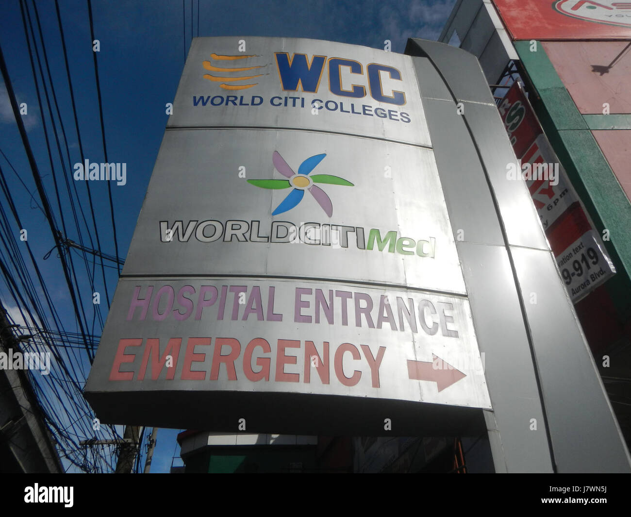 A photograph of World Citi Colleges Medical Center, located along ...