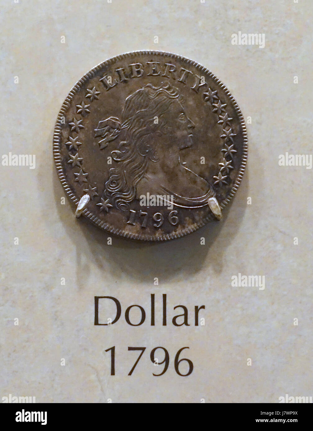 This title refers to a 1796 U.S. one-dollar bill, likely part of a ...