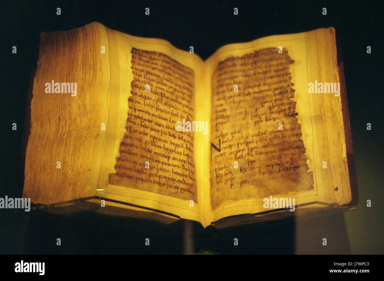 Beowulf manuscript hi-res stock photography and images - Alamy