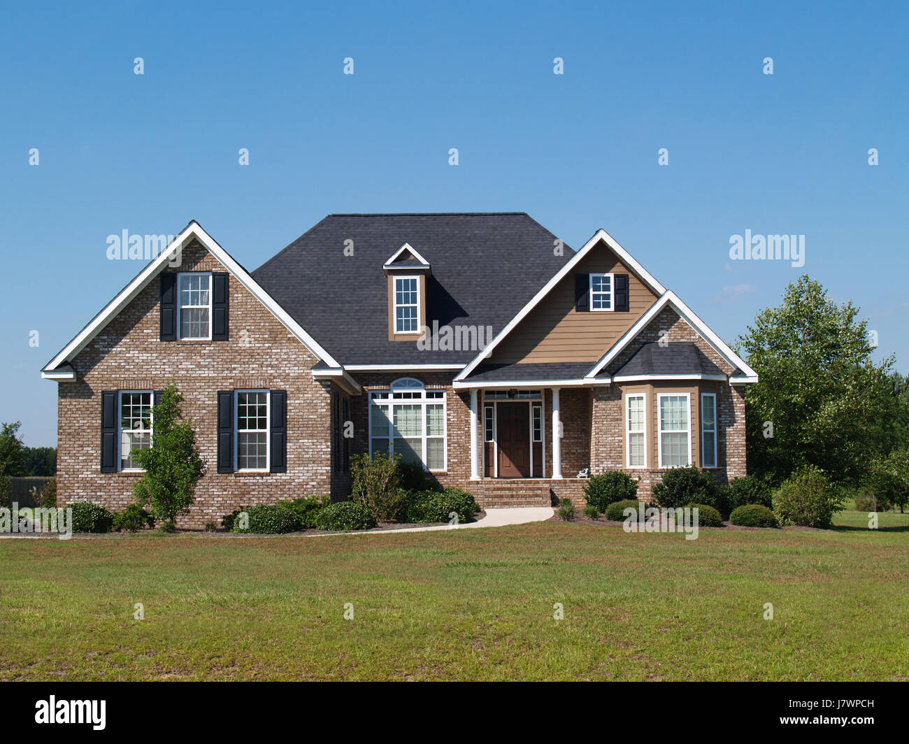 house building small tiny little short outside brick real estate gable ...