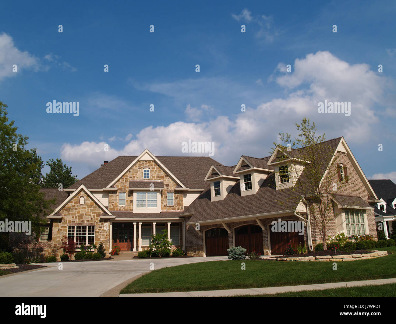 house building outside garage brick real estate driveway exterior home ...