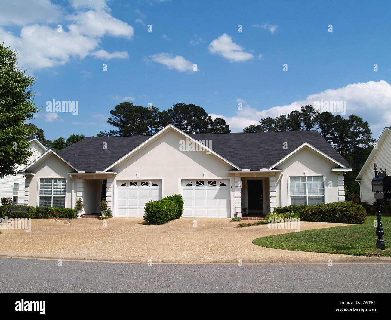 house building outside real estate duplex low income exterior home ...