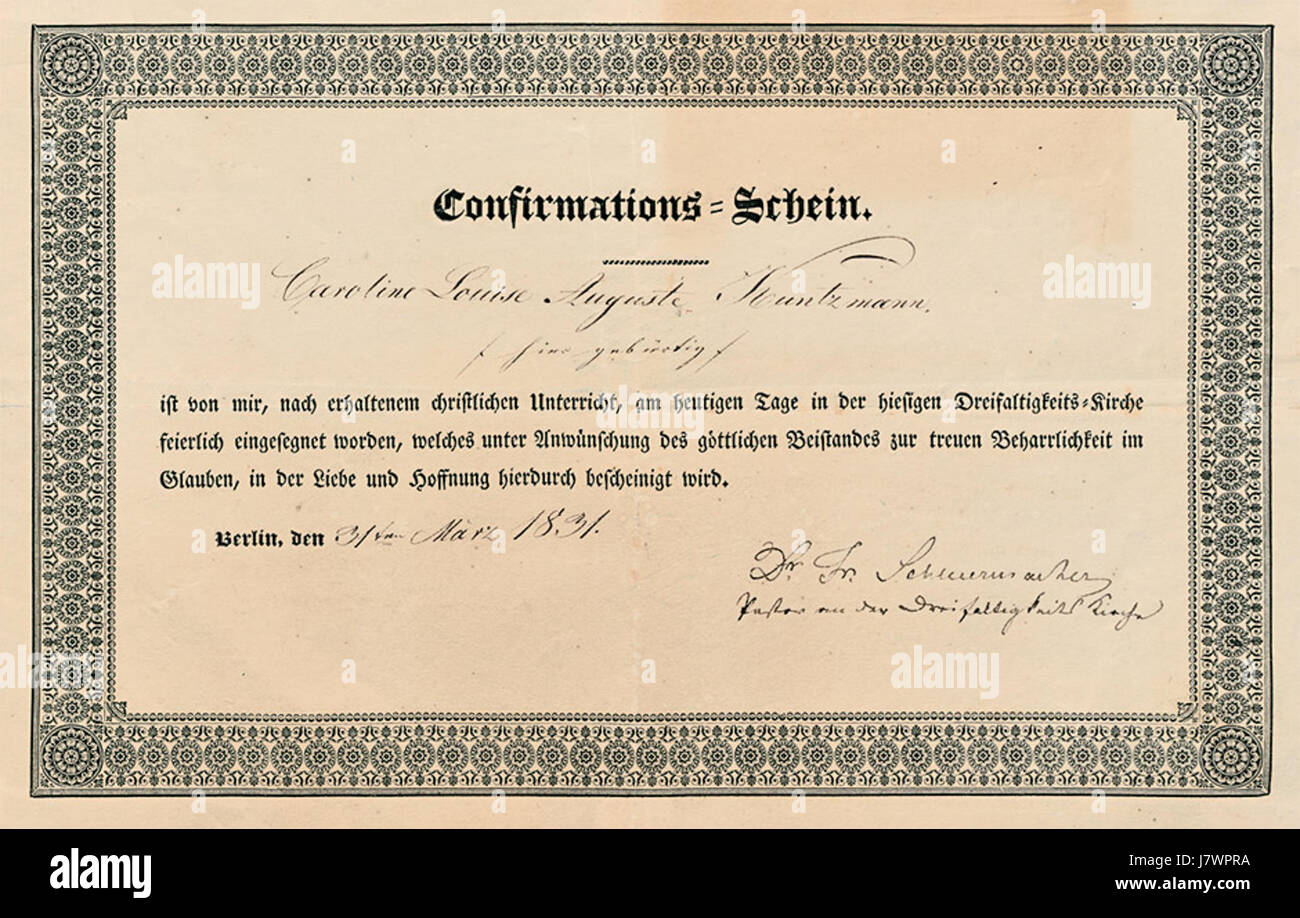 Confirmations hi-res stock photography and images - Alamy