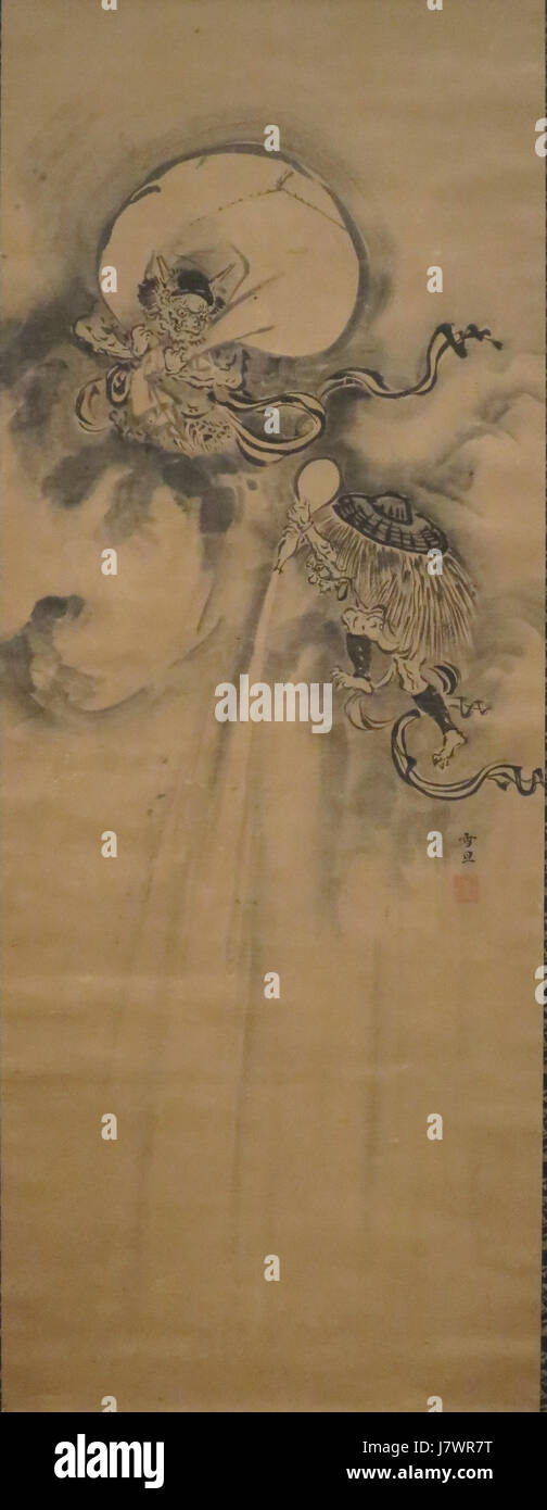 'Fujin, God of Wind' by Hasegawa Settan is a traditional Japanese ...