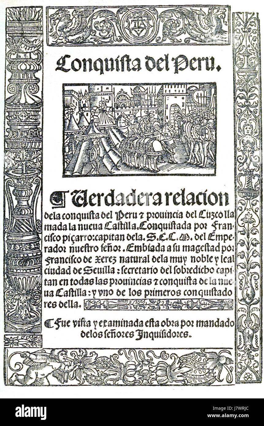 Conquista del Peru Stock Photo - Alamy