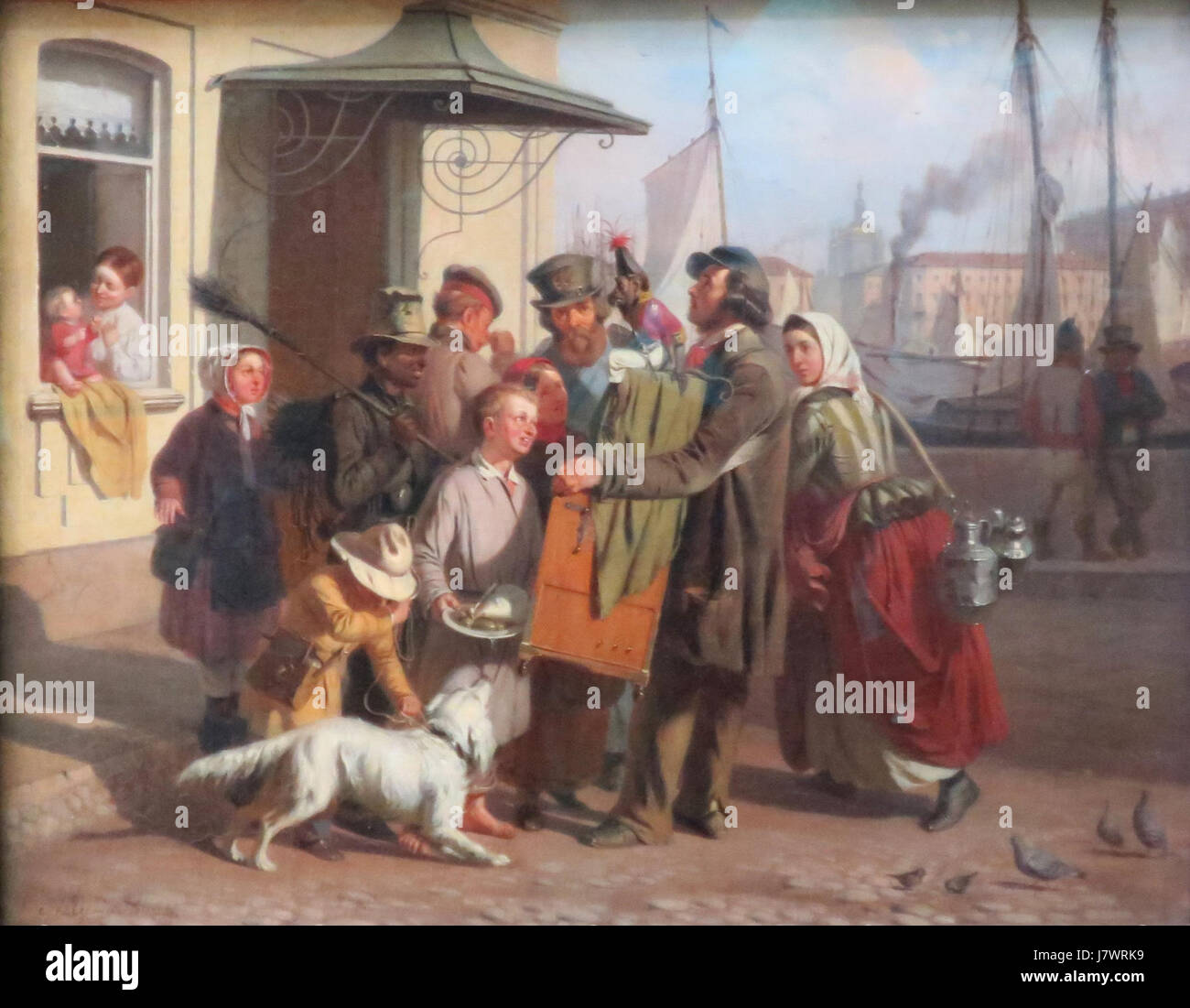 'The Organ Grinder' by Alexei Filippovich Chernyshev, painted in 1852 ...