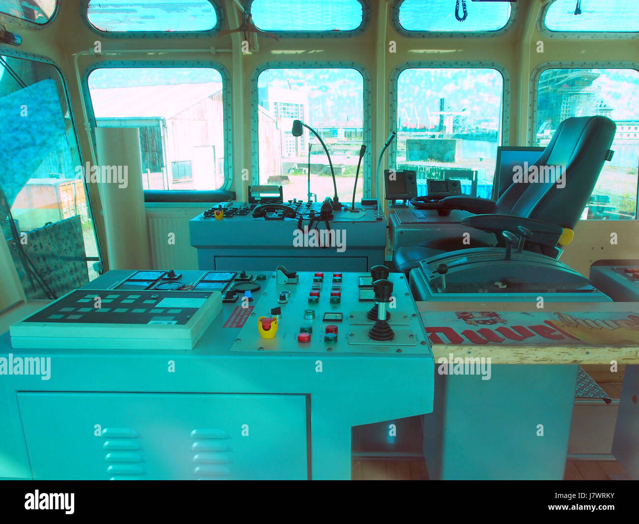 This image depicts the Voith Schneider propeller, located at the ...