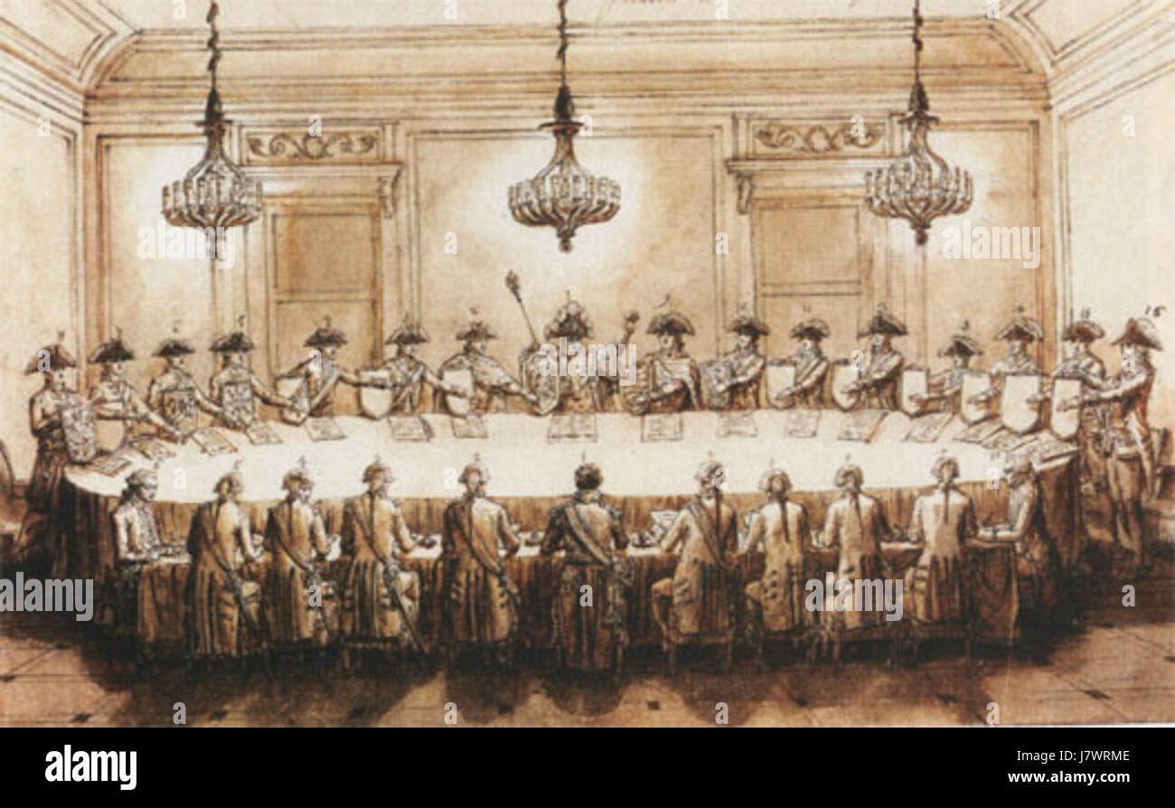 Confederation of the Rhine First Meeting Stock Photo - Alamy