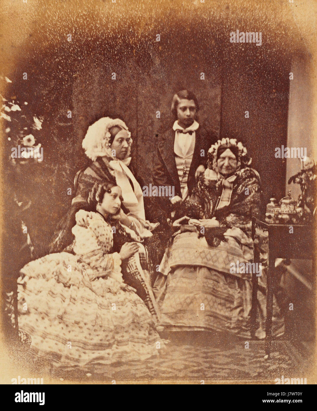 A historical reference to two figures, likely Queen Victoria and her ...
