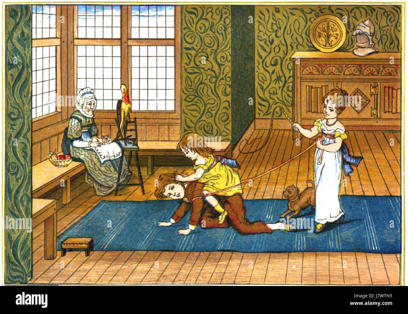 'Afternoon Tea' from 1880 captures a leisurely social gathering ...