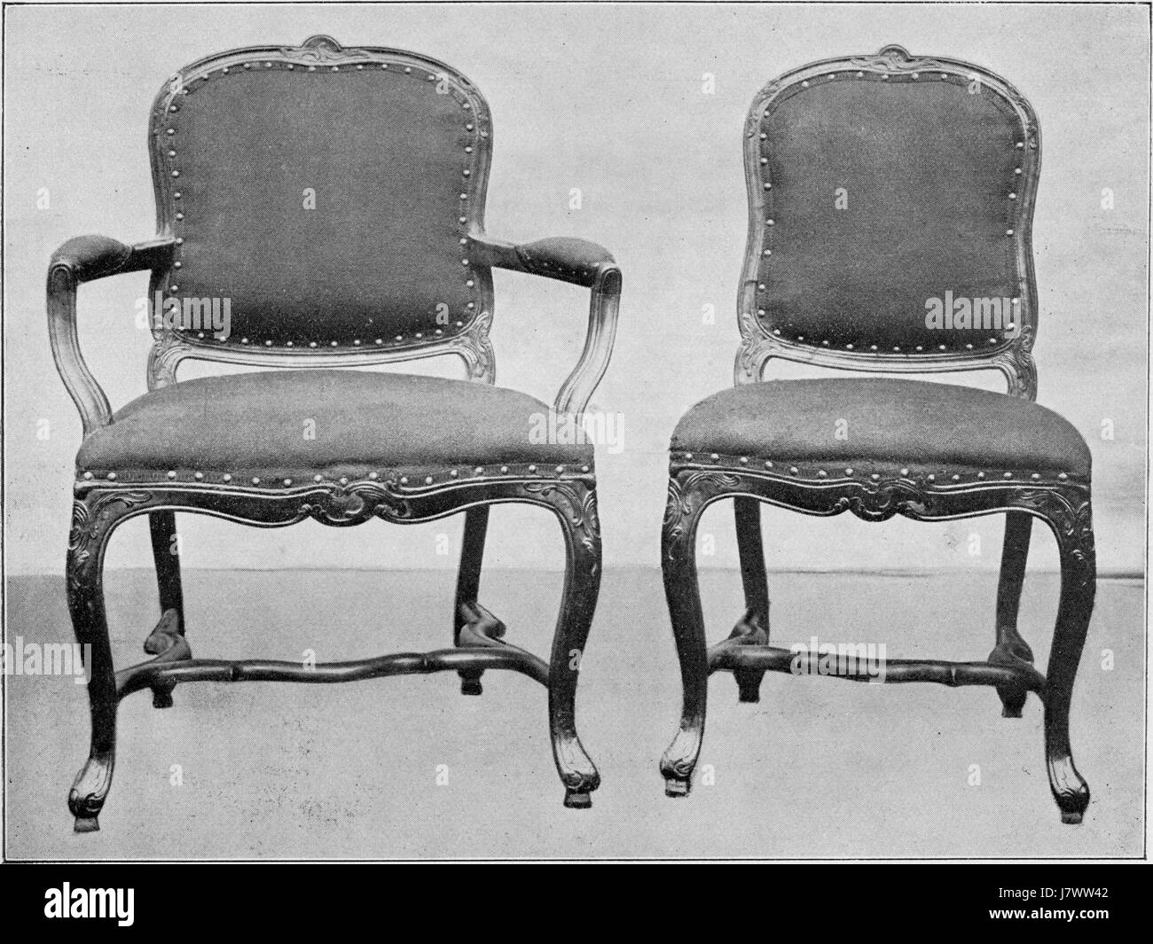 0533 suite of five chairs and an armchair Stock Photo - Alamy