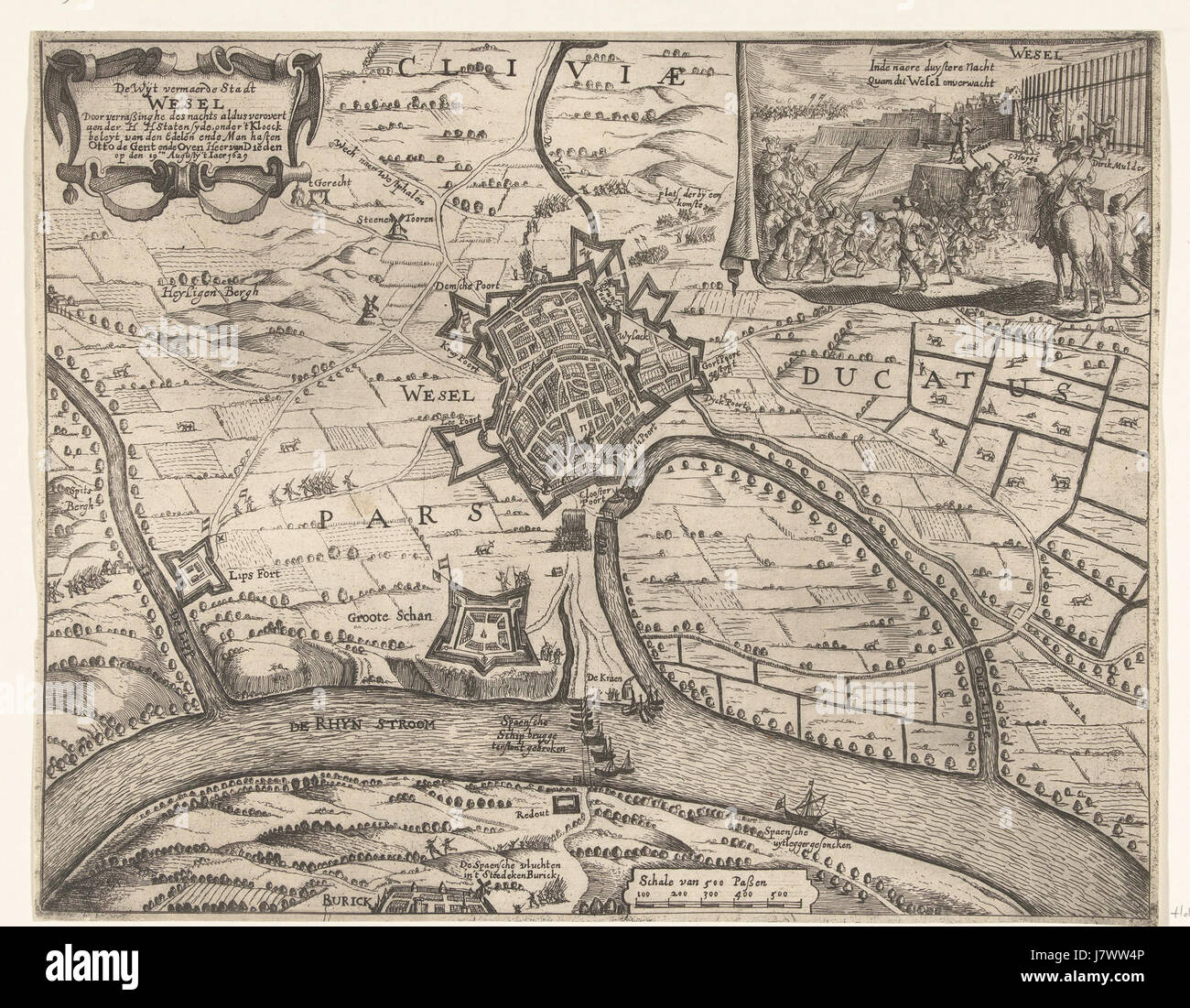 Map of wesel hi-res stock photography and images - Alamy