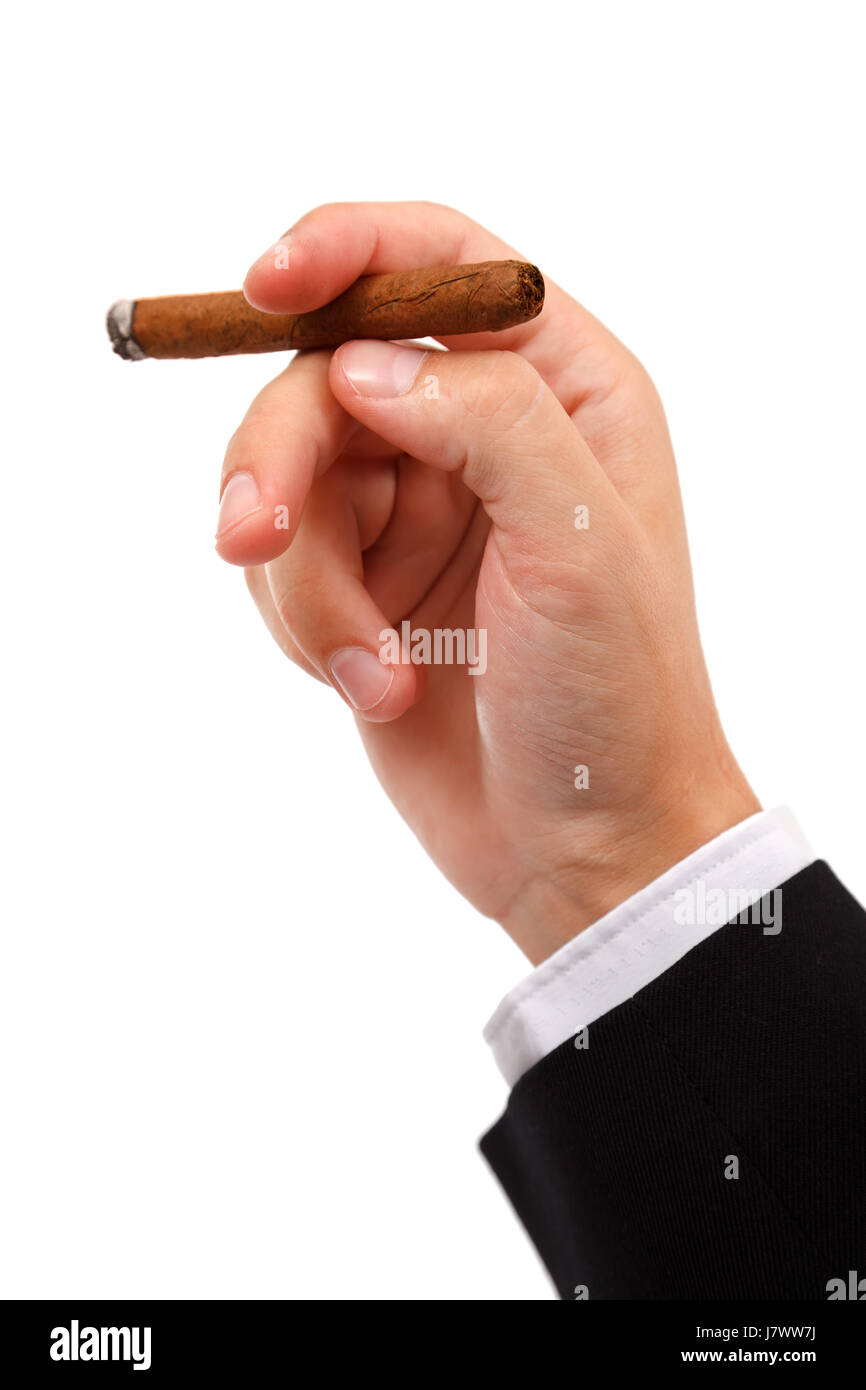 cigar isolated lust addiction tendency ash addicted possession holding ...