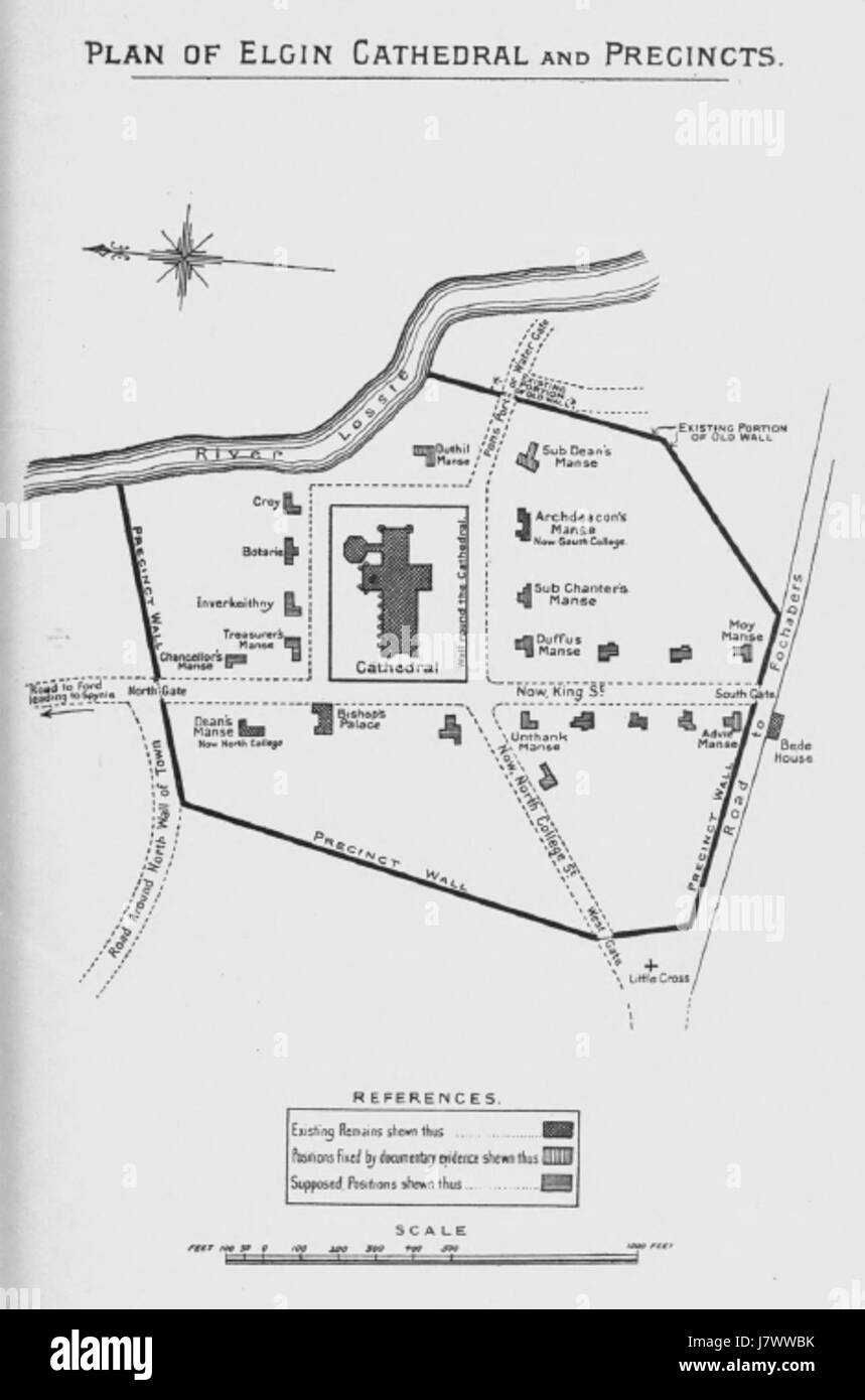 Elgin map hi-res stock photography and images - Alamy