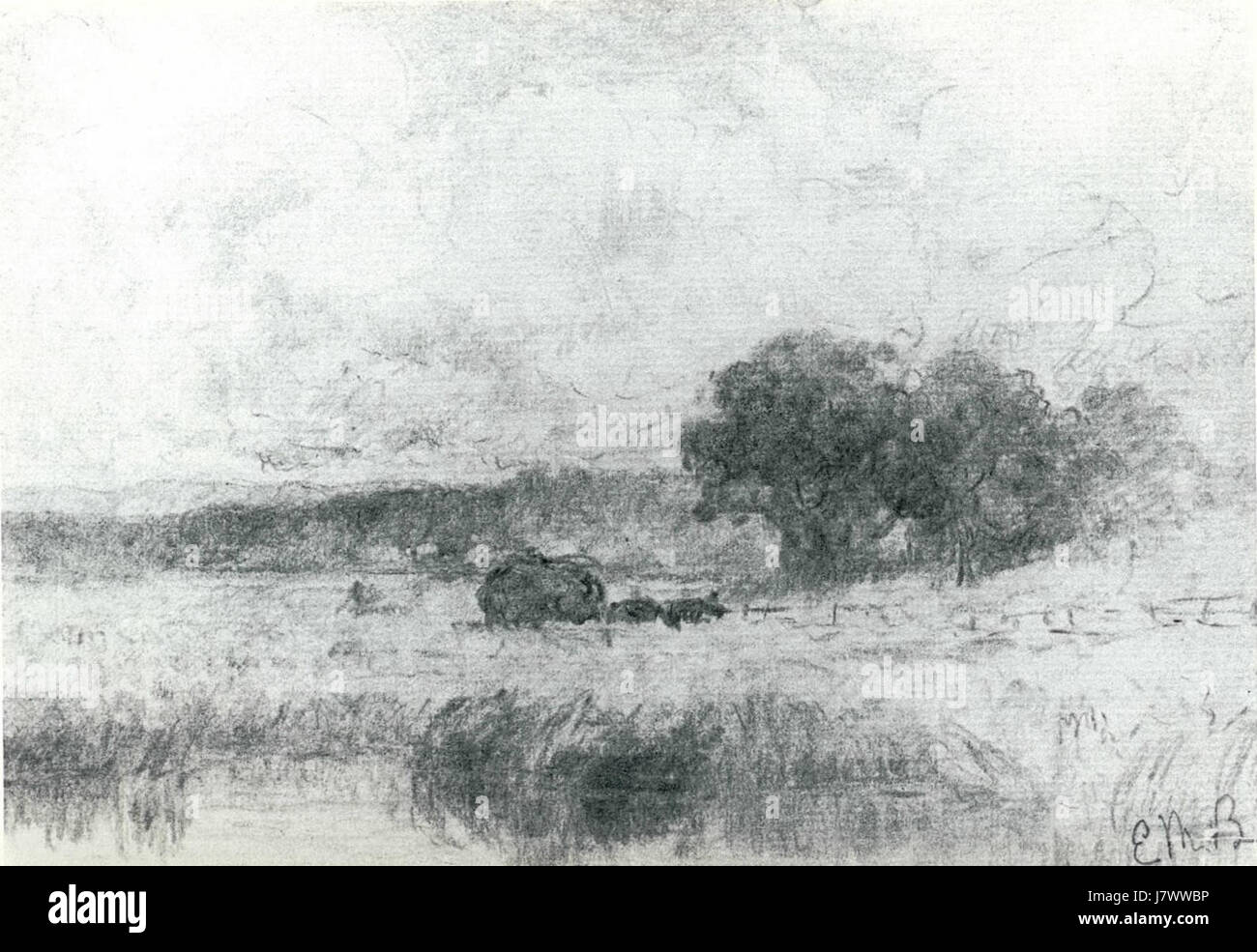 Graphite landscape hi-res stock photography and images - Alamy