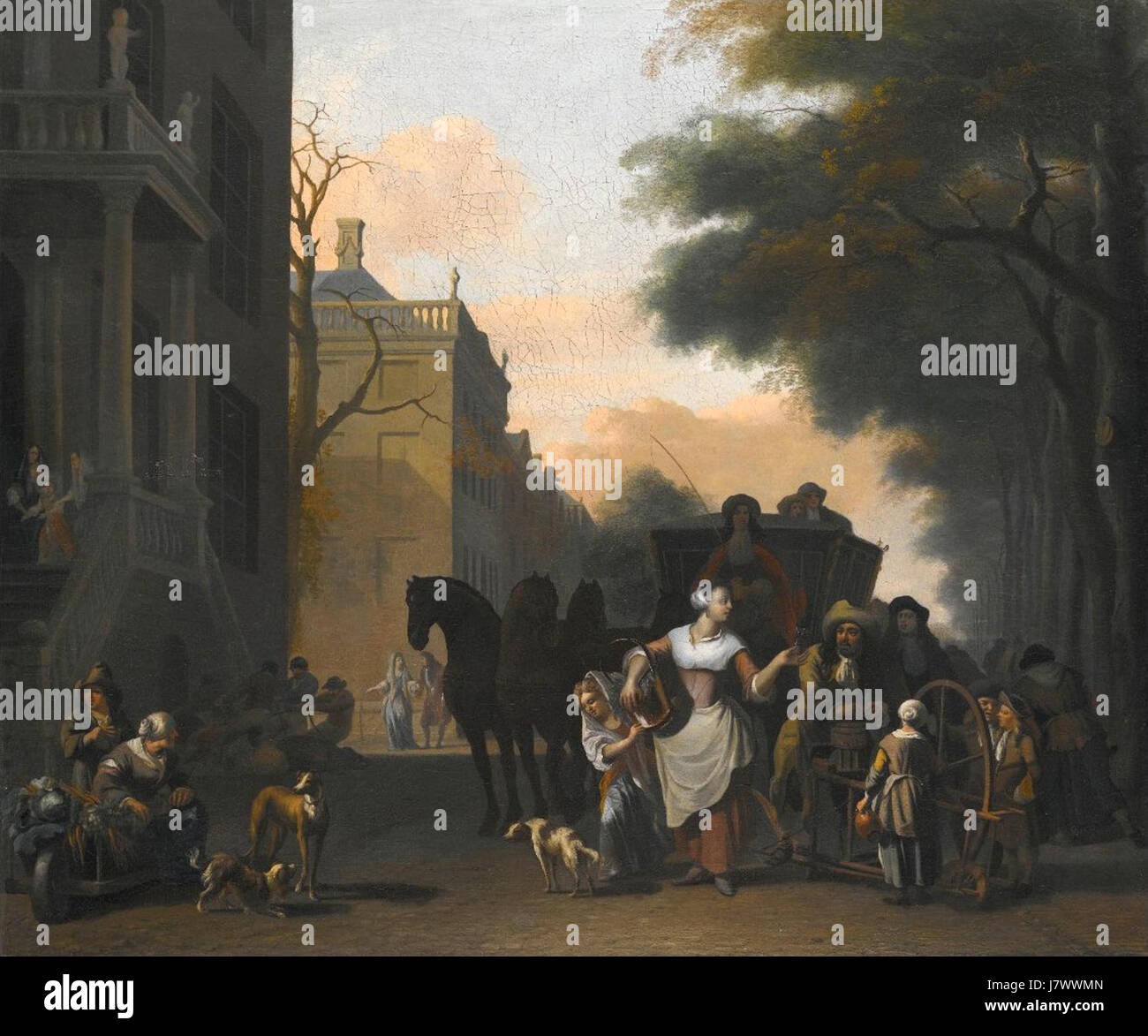 17th century street scene amsterdam hi-res stock photography and images ...