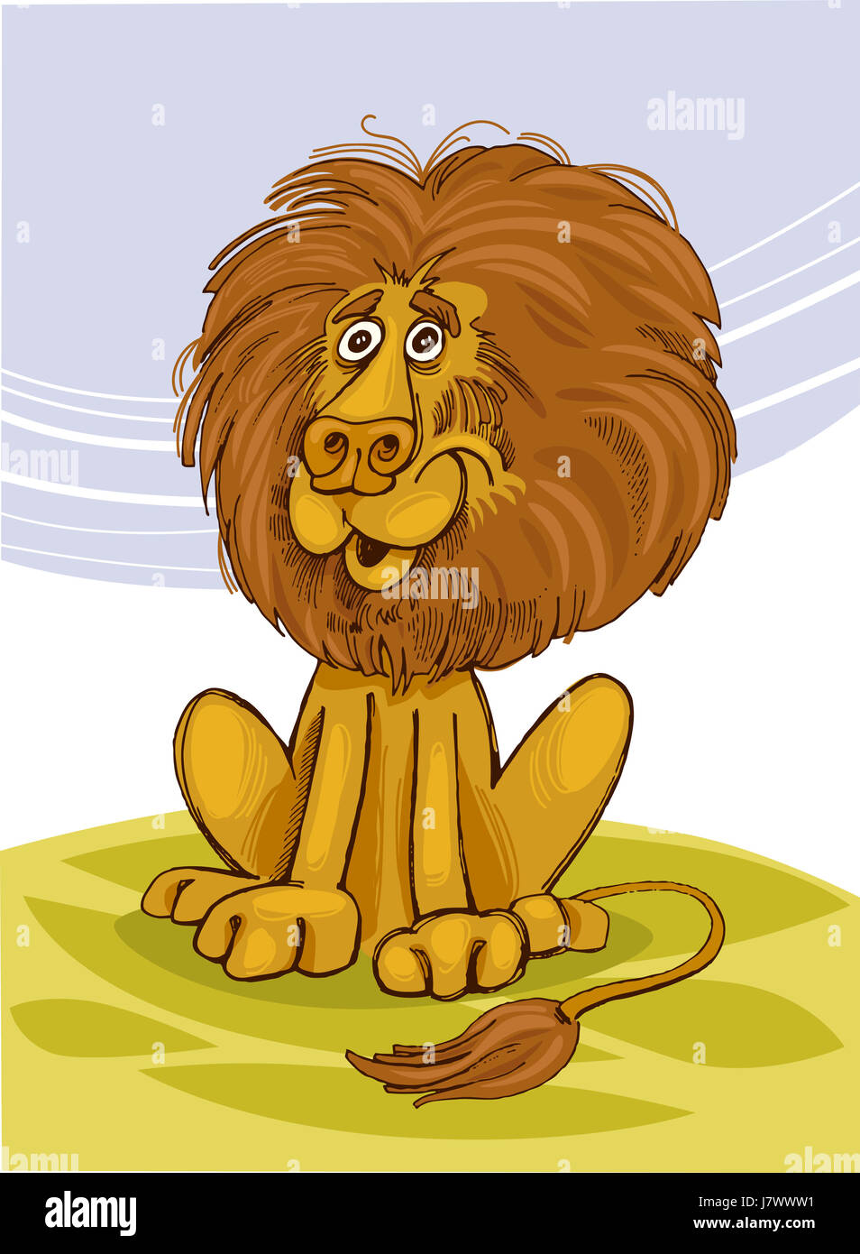 animal wild africa lion cat big cat feline predator illustration ...
