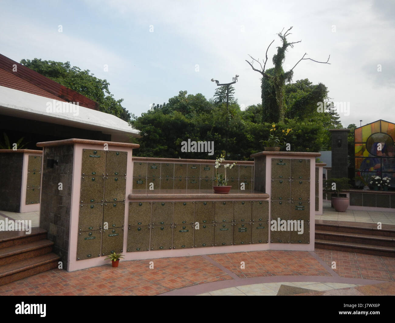 This image shows the exterior of the Santa Maria Della Strada Parish ...