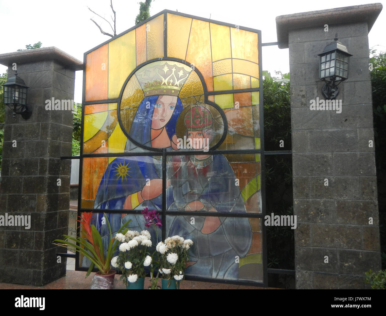 The exterior of the Santa Maria Della Strada Parish Church in Quezon ...