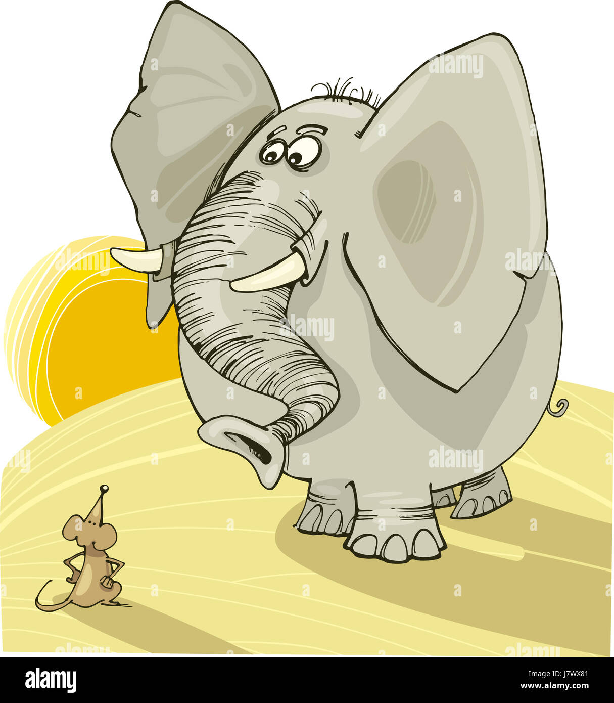 africa elephant savannah rodent illustration mouse cartoon comics art ...