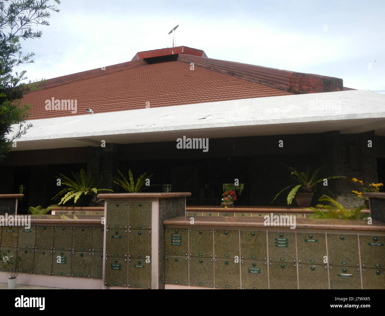 The exterior view of the Santa Maria Della Strada Parish Church ...